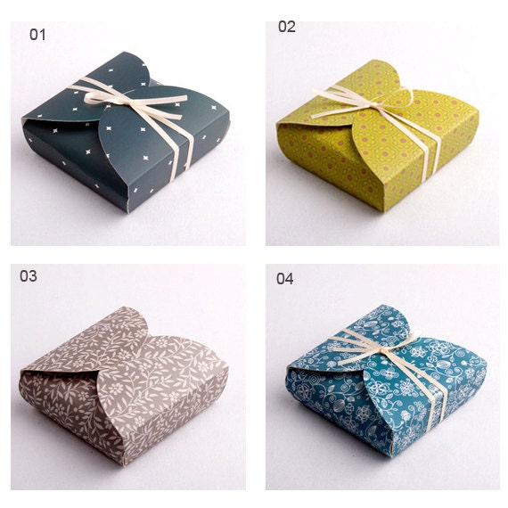 Items similar to Paper Gift Box - 5 boxes (nd020) on Etsy