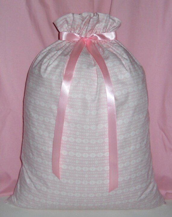 BABY On Pink Extra Large Fabric Gift Bag Children Girl