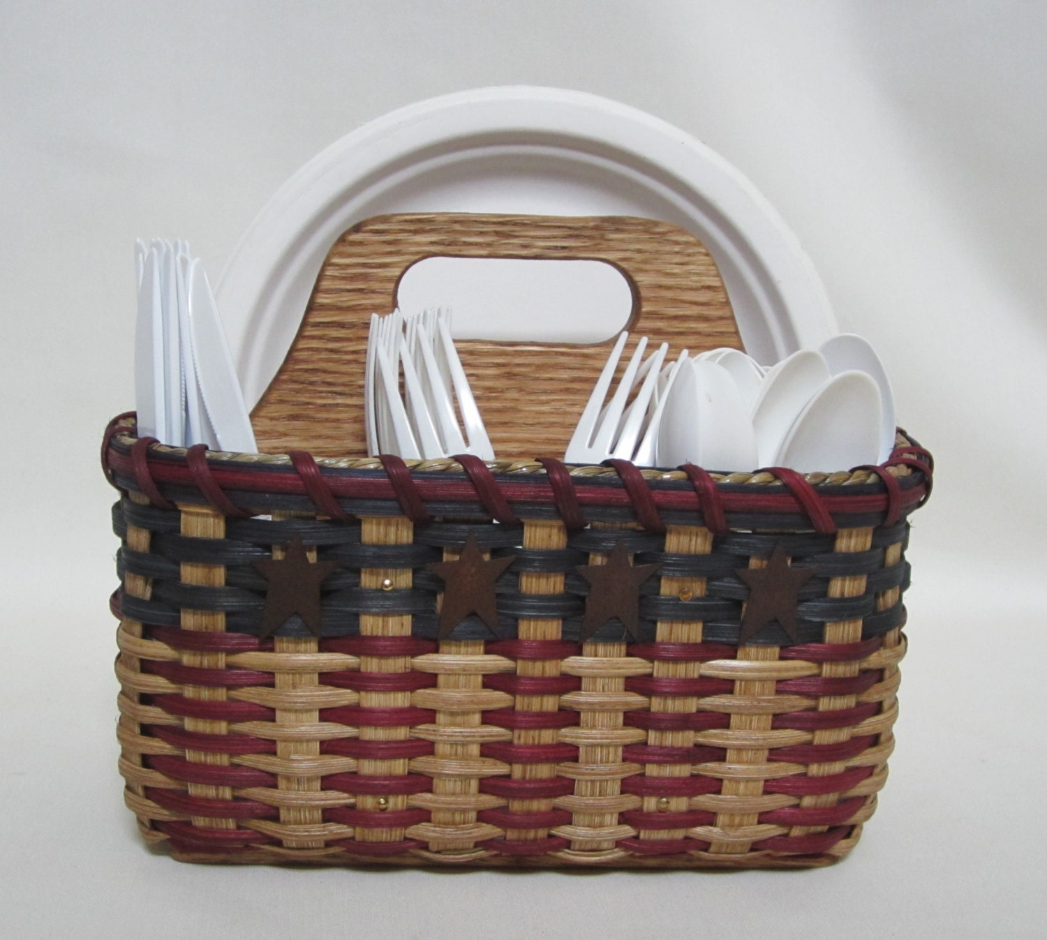 Silverware Basket / Paper Plate Basket / Divided Basket