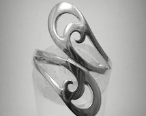 Popular items for long silver ring on Etsy