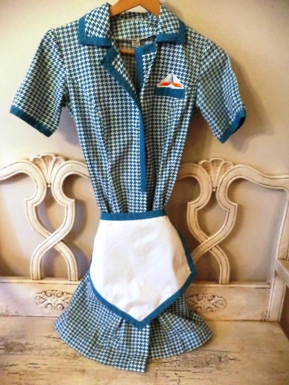 Vintage 1960s Howard Johnson's Waitress Uniform XS