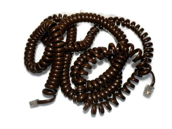 Old Rotary TELEPHONE CORD Dial Numbers Vintage by CasualHomeStyle