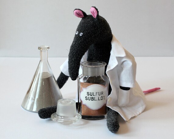 Items similar to Lab Rat, stuffed animal toy for children on Etsy