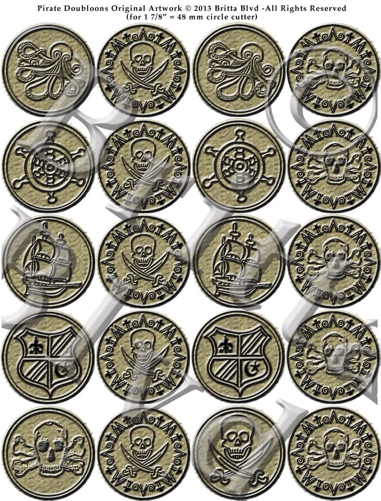 Pirate Doubloons Digital Download