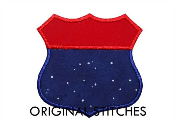 State Route Sign Applique and Embroidery by OriginalStitches