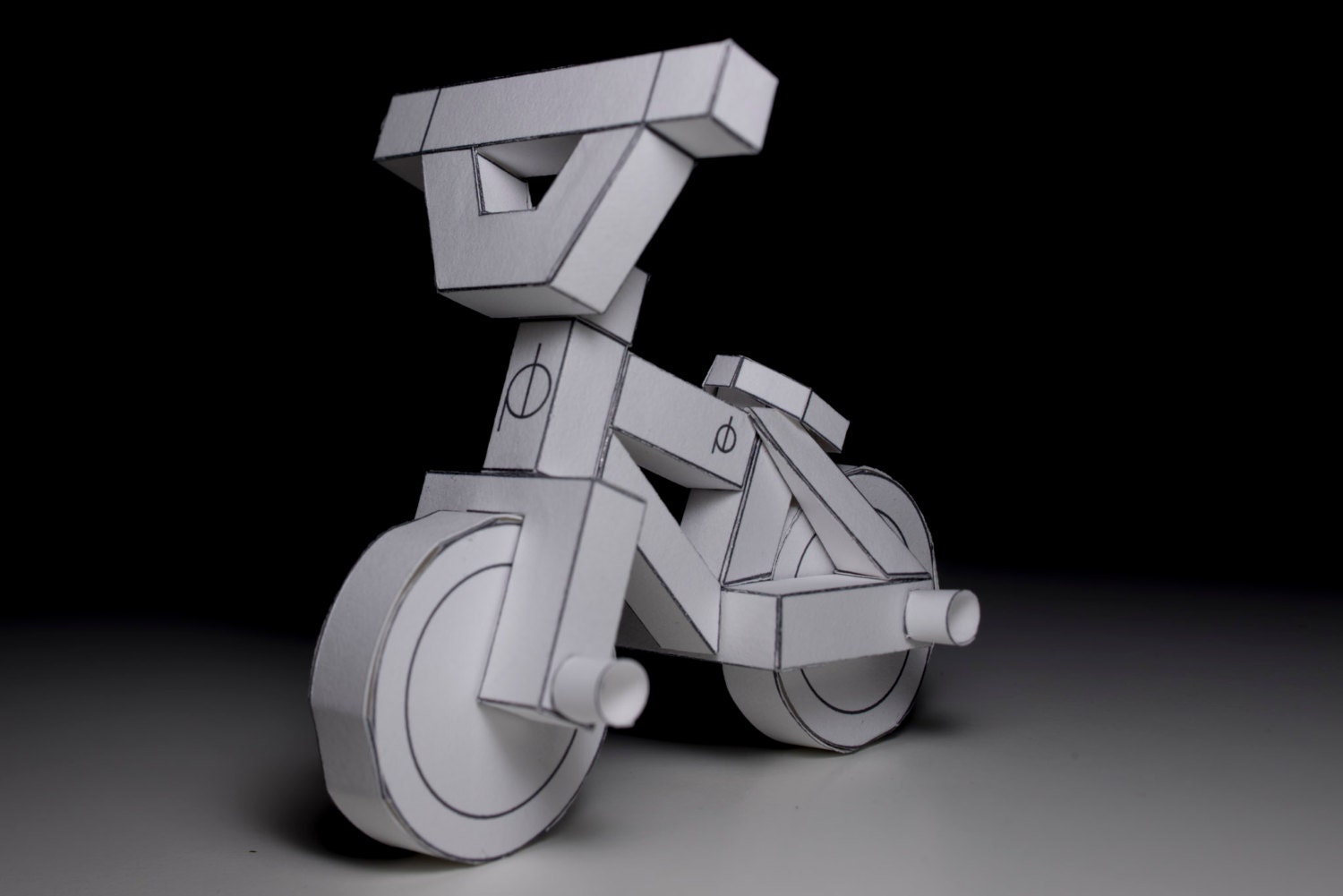 paperbikes v3 BMX street bike papercraft bicycle model kit