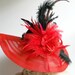 Womens Red Hat Extra wide brim Red with Black Kentucky