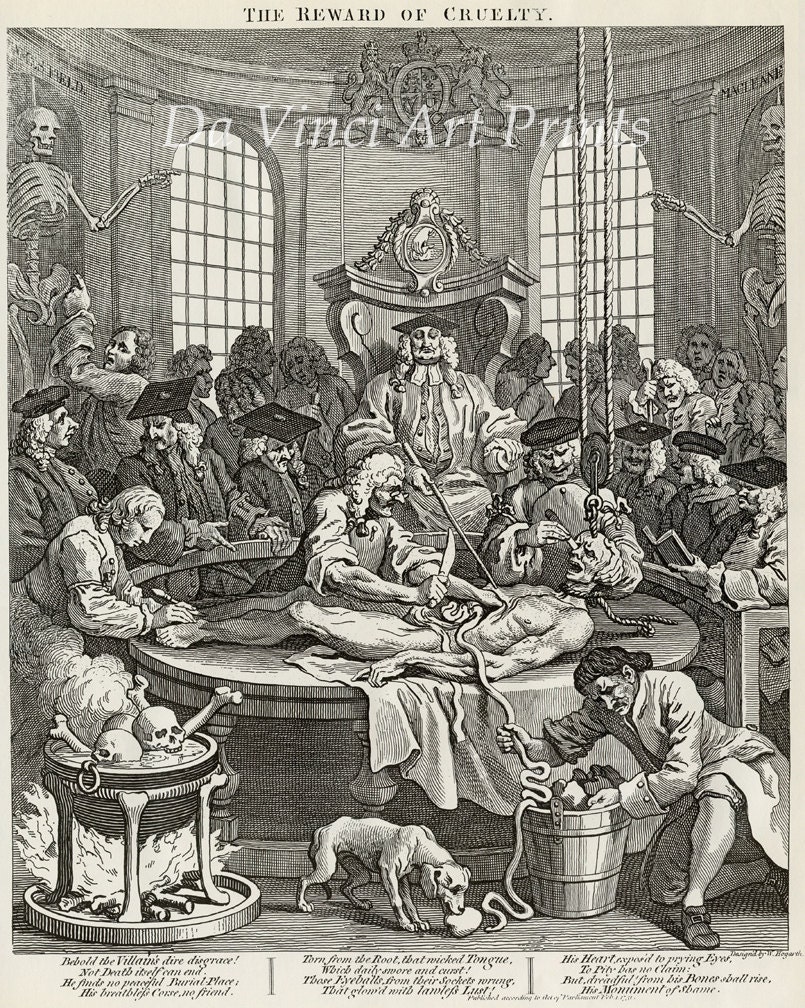 Reproductions of William Hogarth Prints: 'The Reward of