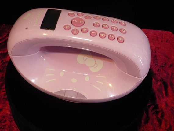 Pink Hello Kitty Cordless Phone by DivineExcess on Etsy