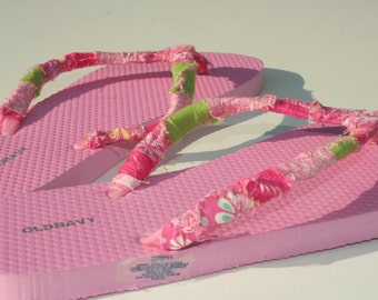 Popular items for fabric flip flops on Etsy