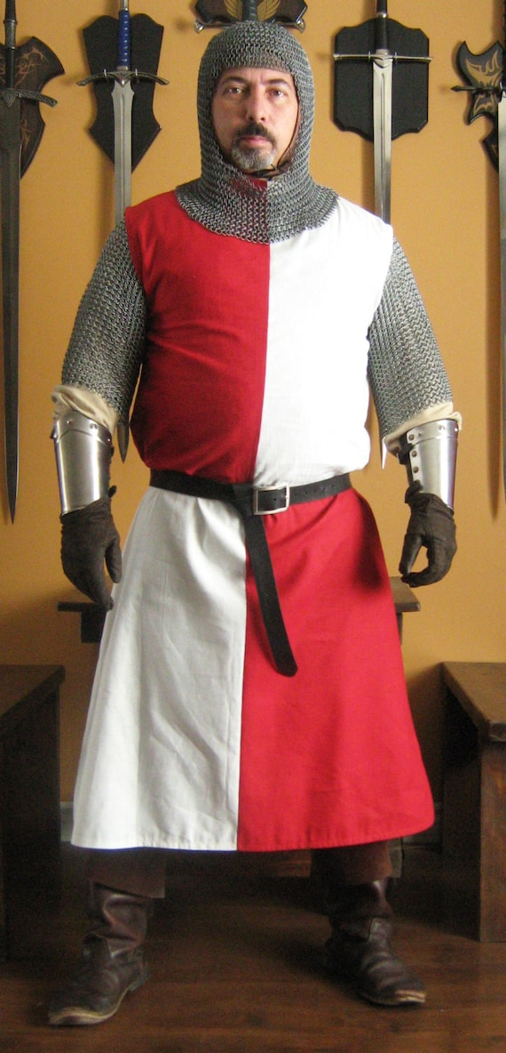 Medieval Knight Heraldry SCA Surcoat Tunic by MorganasCollection
