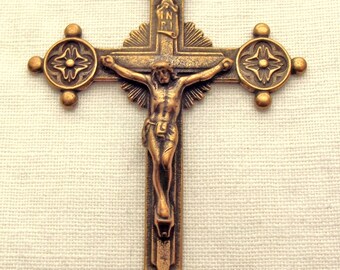 Catholic Rosary Double Nimbus Crucifix Parts Supplies