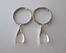 Popular items for wishbone keychain on Etsy