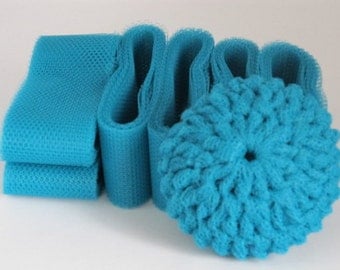Scrubbie Pattern For Nylon Netting Dish Scrubbies