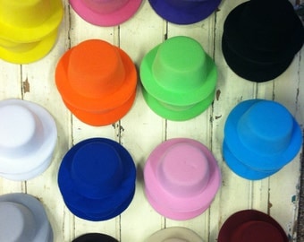 Mini Top Hat Base for Hat and Hair Bow Making WITH attachment clips