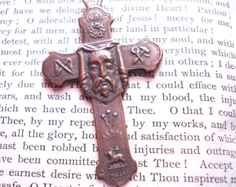 Jesus face cross | Etsy