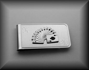 Personalized Ace of Spades Money Clip & Credit by aandlengraving