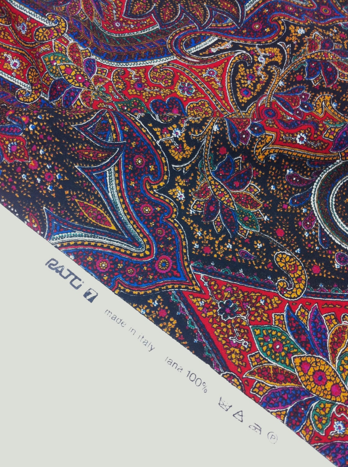 Paisley Wool Challis Fabric Ratti Made in Italy