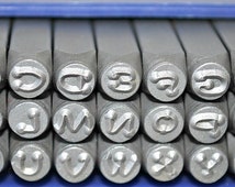 Dotz Font Individual Metal Letter Stamp- Uppercase Metal Stamp- 3MM ...