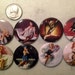8 Pinup Girls Magnet Buttons or Pinbacks 1.5 inch buttons