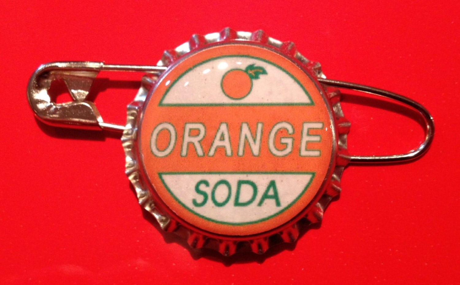 Orange Soda Ellie Badge Inspired Bottlecap Pin Disney Pixar Up