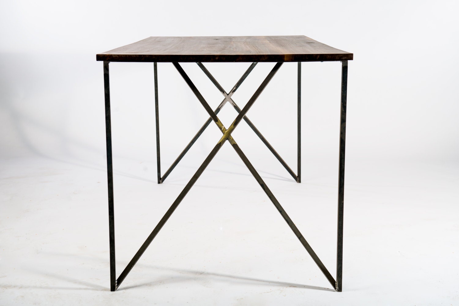 inside out dining table - reclaimed wood , industrial furniture ...