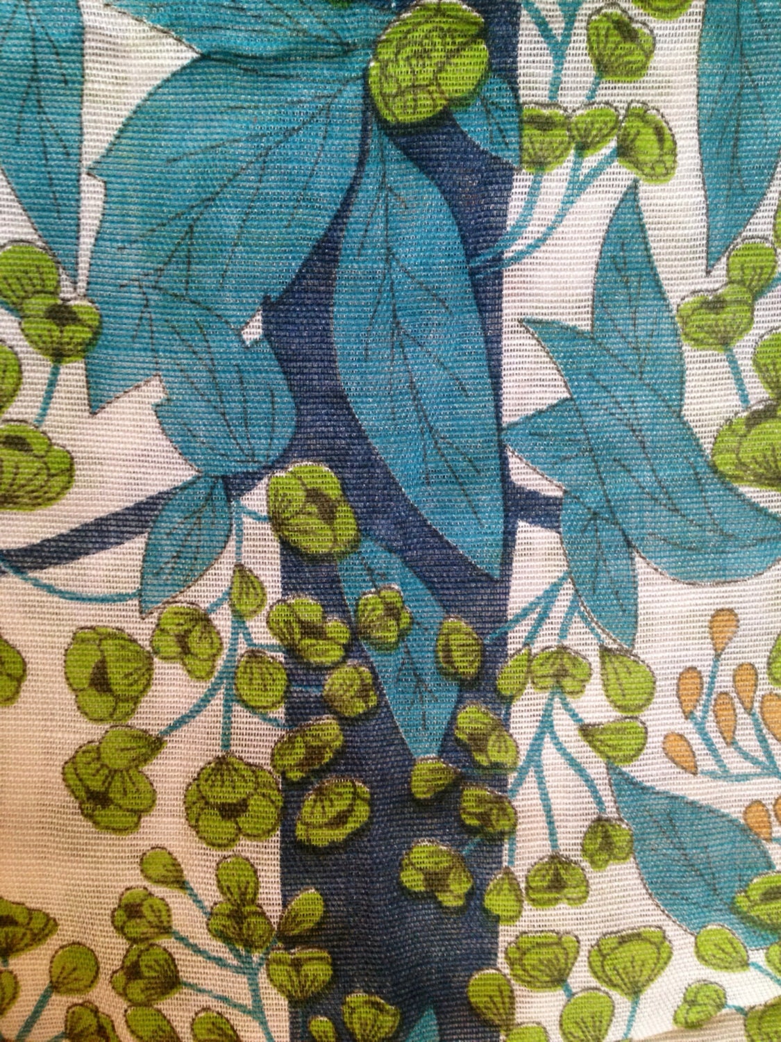 Swedish 60s vintage fabulous fabric. Scandinavian design.