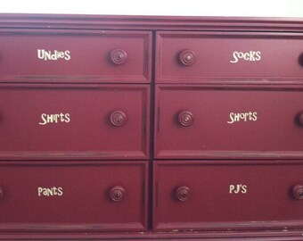 Dresser labels | Etsy