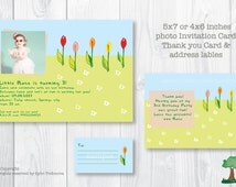 Popular items for tulip invitation on Etsy
