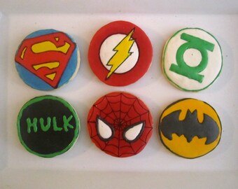 Popular items for superhero cookies on Etsy