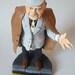 Personalised comedy actor Delboy custom sculpture graduation