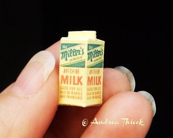 Mini milk cartons | Etsy