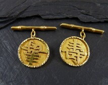 Popular items for chinese cufflinks on Etsy