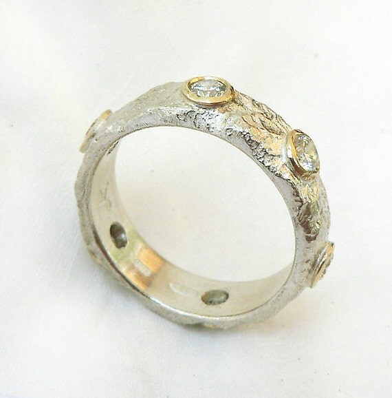 Eye-catching women's engagement ring sterling by IlanAmirJewelry