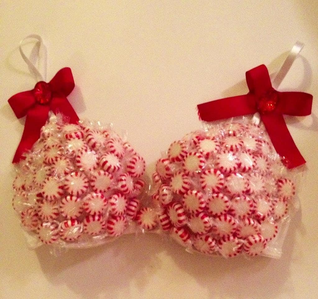 Peppermint Candy Rave Bra by EyeCandyFashionistas on Etsy