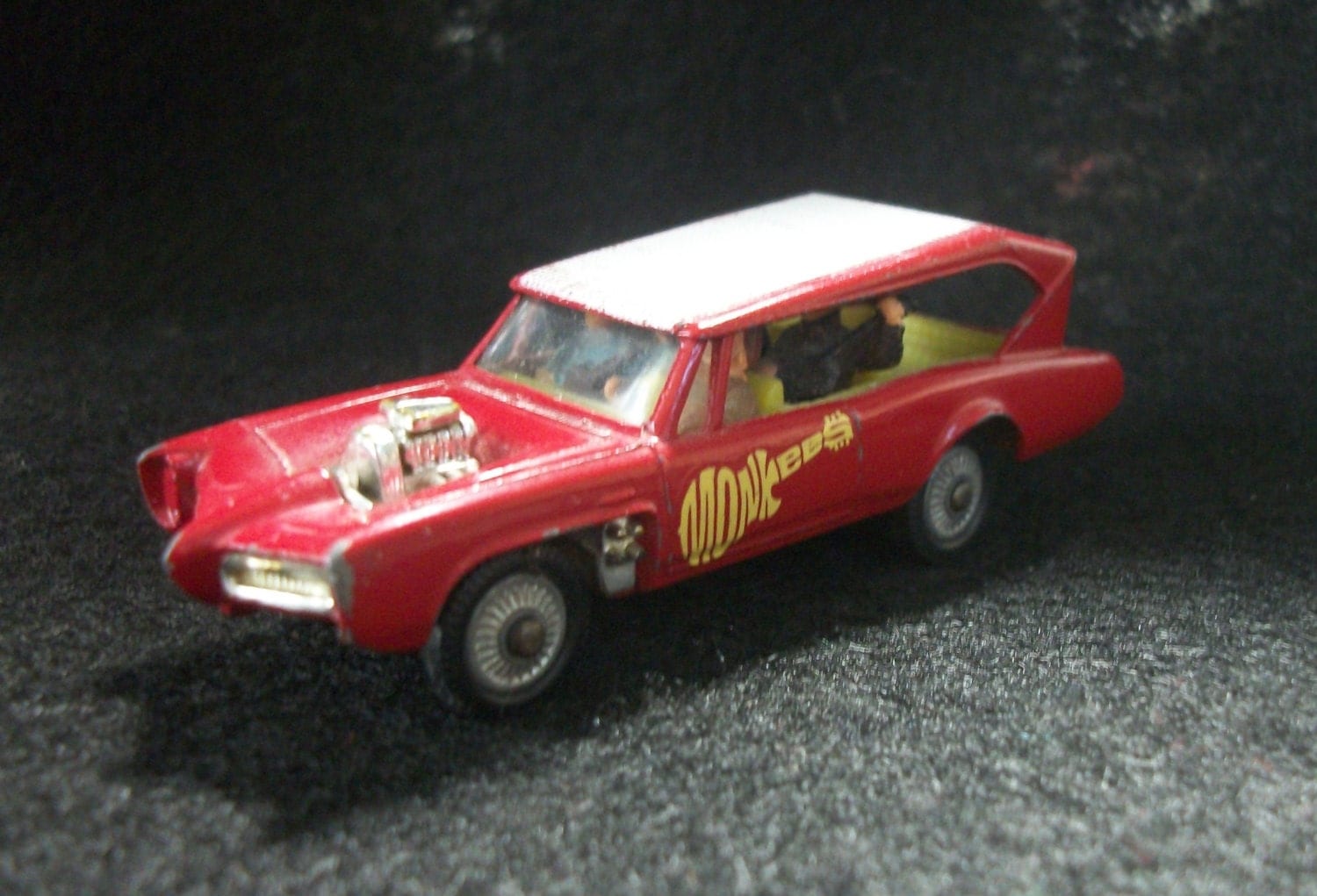Vintage 1960s Monkeemobile Diecast Toy Car Corgi Husky