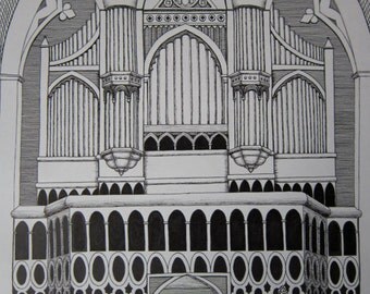 Church organ | Etsy