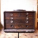 Vintage Union Tool Chest Wood Machinist's Chest with Six