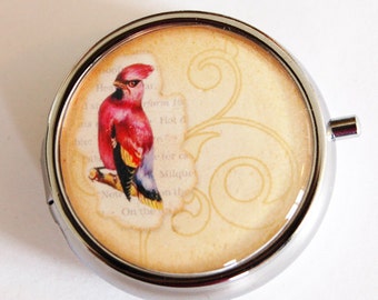 Bird Pill Box Bird pill case Pill Case Pill by KellysMagnets
