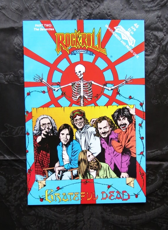 Grateful Dead The 70s Comic Book Rock N Roll By Wittystickers