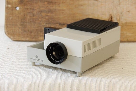 Vintage AGFACOLOR 50 35mm Slide Projector 70s by butanika on Etsy