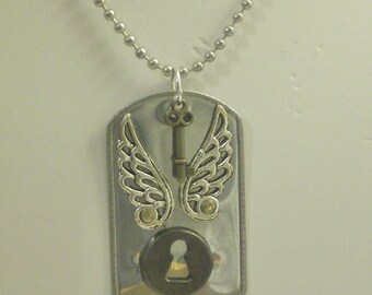 Riveted Steampunk Dog Tag Necklaces (2 Different Styles)