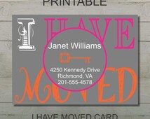 Popular items for just moved cards on Etsy