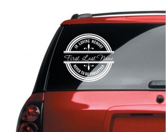 Memory car decal | Etsy