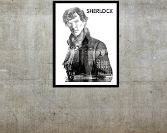 Bbc sherlock poster | Etsy
