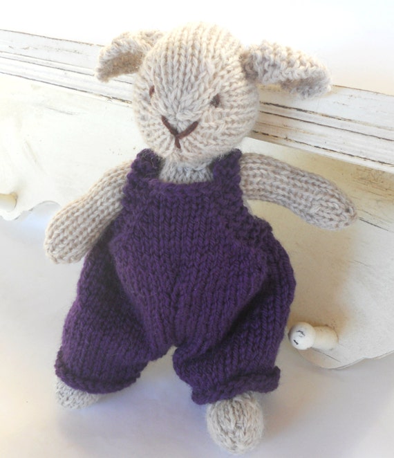 Items similar to Hand Knit Lamb, by Woolies on Etsy - Eco Friendly Farm ...