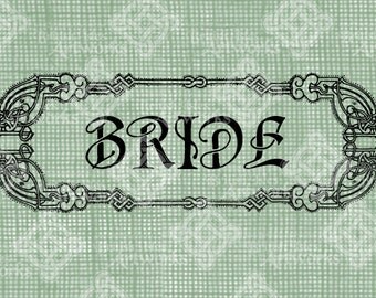 Digital Download Celtic Knot Round Border Frame digi stamp