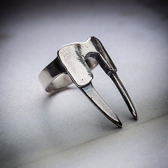 SALE Snake Bite ring by missyindustry on Etsy