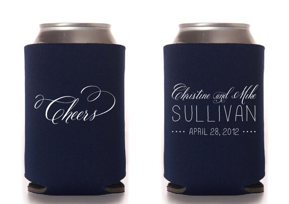 CHEERS Custom Wedding Collapsible Can Coolers