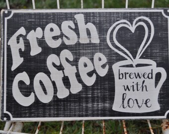 Coffee and tea sign | Etsy